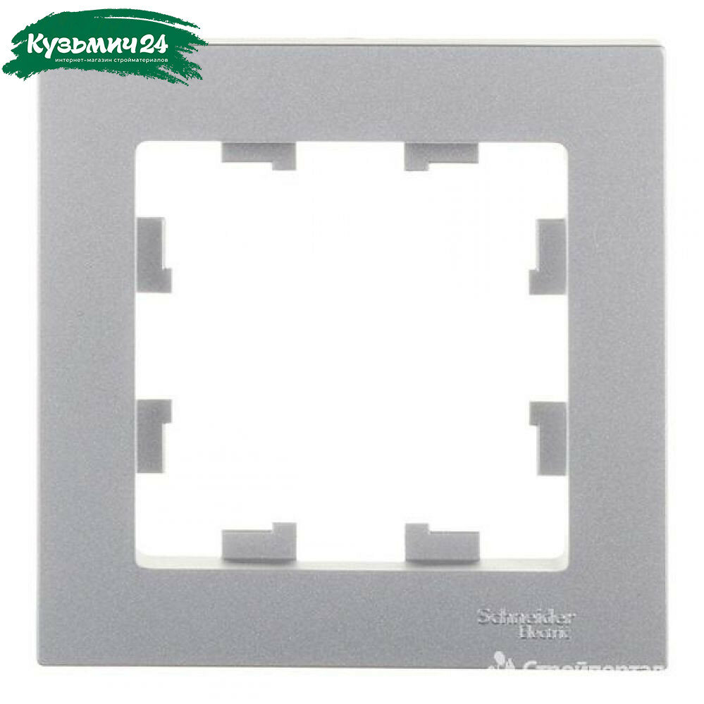 Рамка 1-местная Schneider Electric AtlasDesign ATN000301 универсальная, алюминий