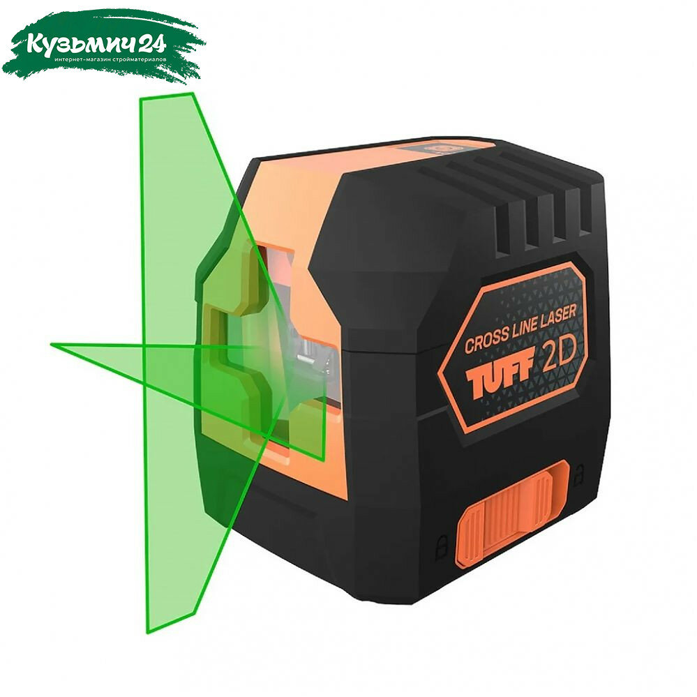 Нивелир лазерный TUFF 2D линейный с автоматическим выравниванием, магнитное крепление