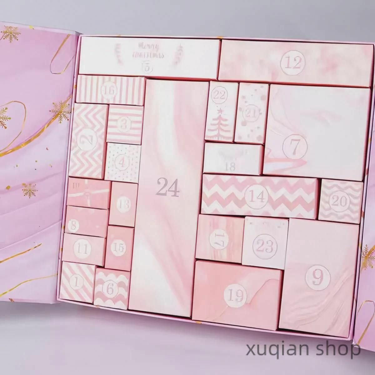 Рождество 24 пустых коробки для адвент-календаря DIY