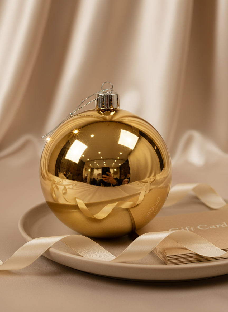 Рождественский шар 15 см, цвет золото, 150Г01-01К/золото