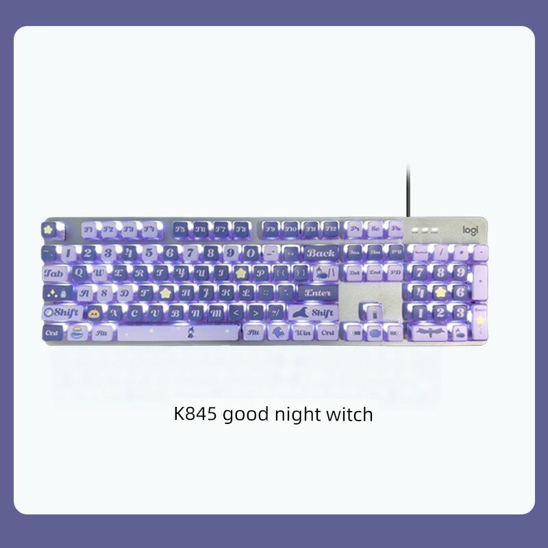 Проводная прозрачная механическая клавиатура Logitech K845 для офиса, игр, киберспорта, с подсветкой, высокой