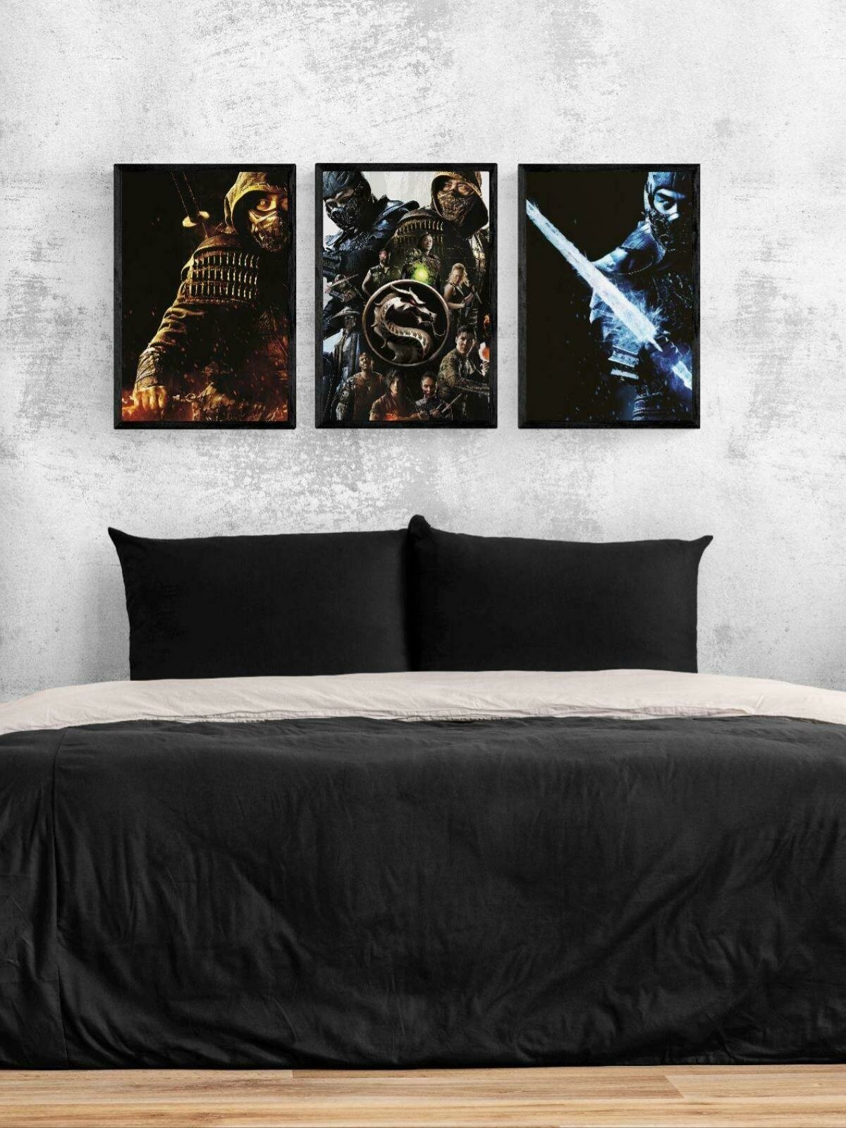 Набор из трех постеров Мортал Комбат 29х42 см