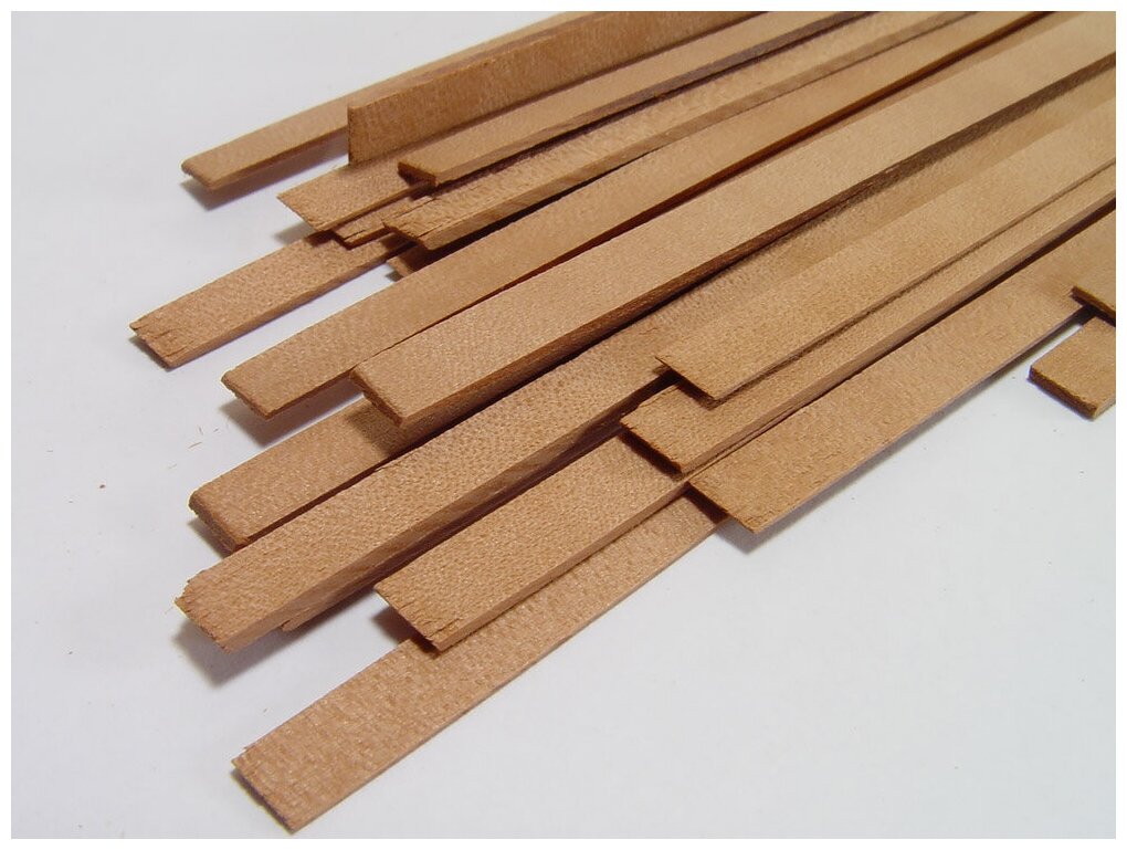 Материал для моделирования, рейка груша, 0.5х3х500 мм, 10 шт, Россия