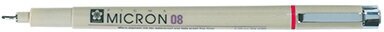 Sakura PIGMA MICRON XSDK08 19 0.5 мм красный линеры для точной очерчивания