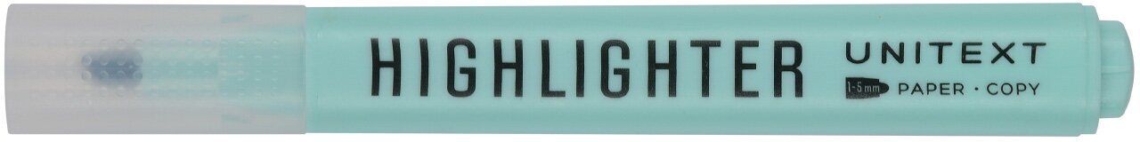 Текстовыделитель BrunoVisconti, бирюзовый, "UNITEXT", Арт. 22-0087