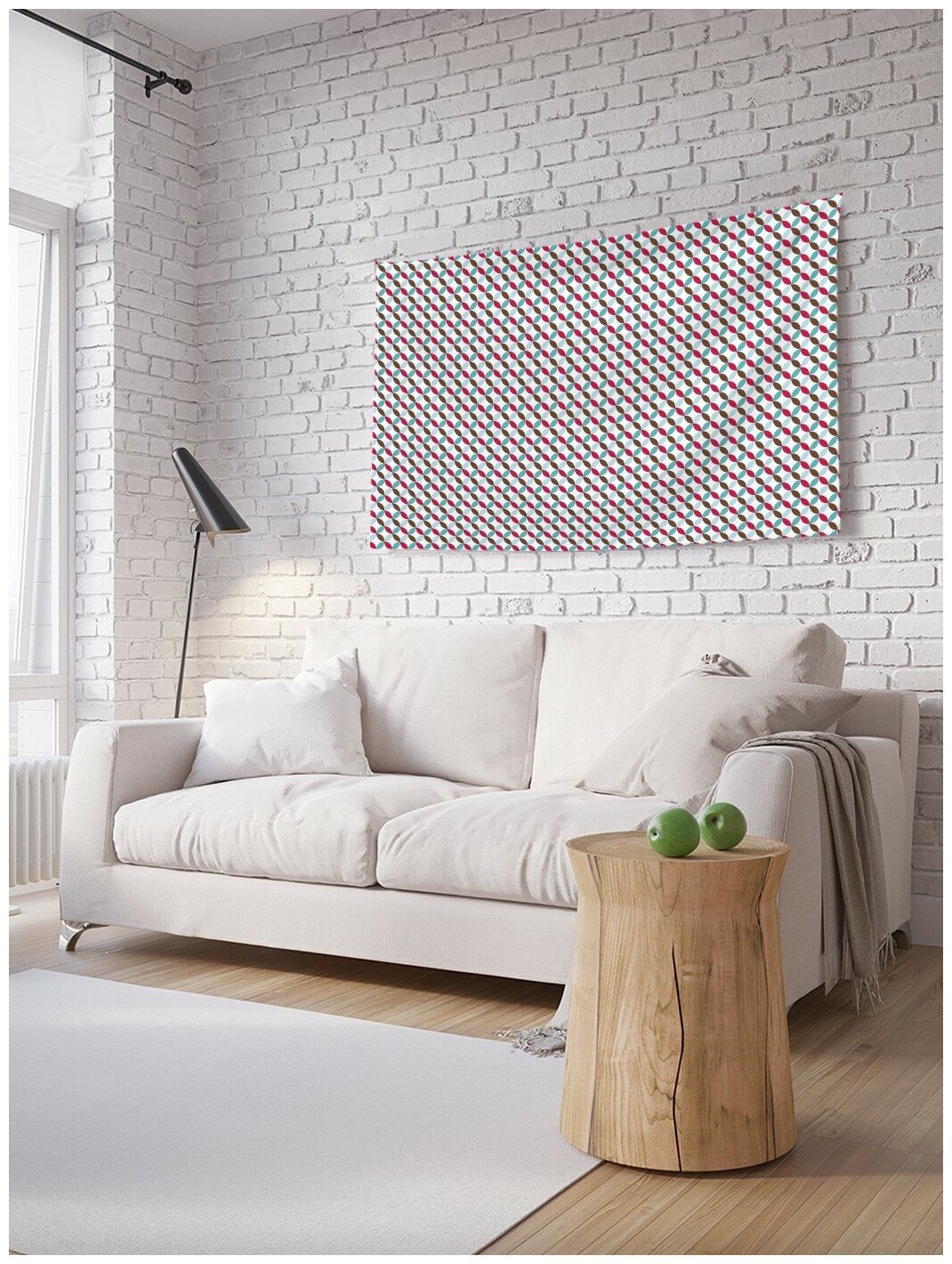 Фотопанно на стену горизонтальный постер 150х200 "Серая клетка", JoyArty