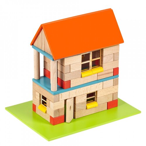 Деревянный конструктор WoodBlocks с магнитами, 4 в 1, 90 деталей (10241 ...
