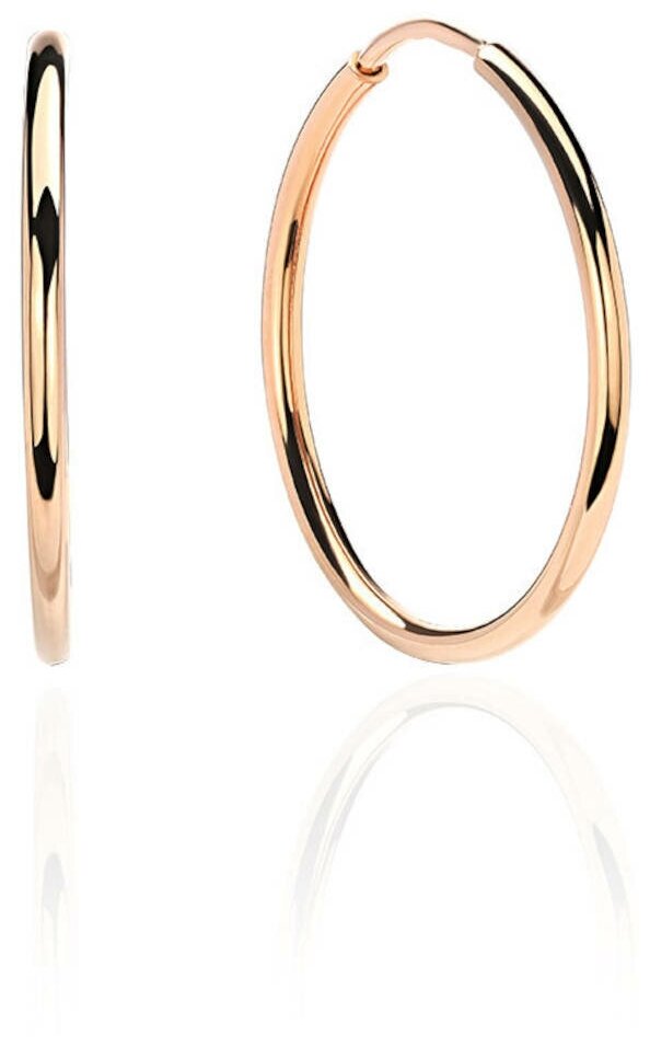 Серьги конго, красное золото, 585 проба