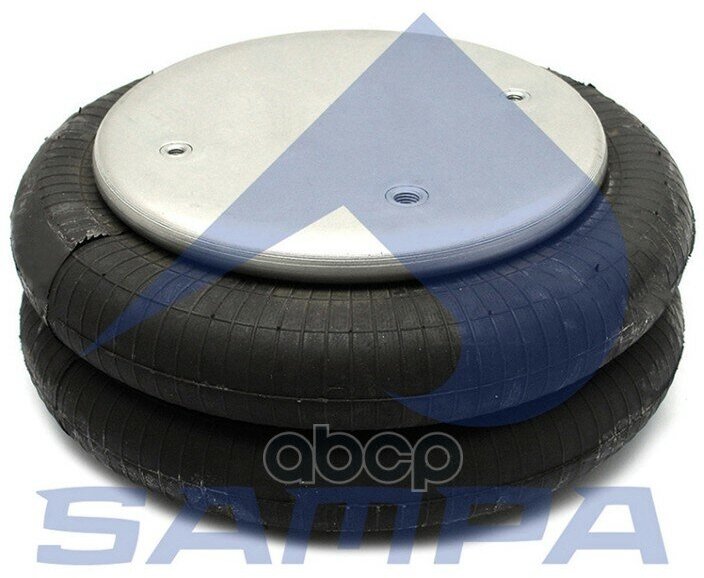 Пневмоподушка в сборе! В:1отв-шт. M12x1.5 2отв. M8 Н: 2отв. M8 BPW SAMPA арт. SP553002P22