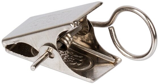 "BLITZ" зажим металл с крючком CL-007 20 шт под никель