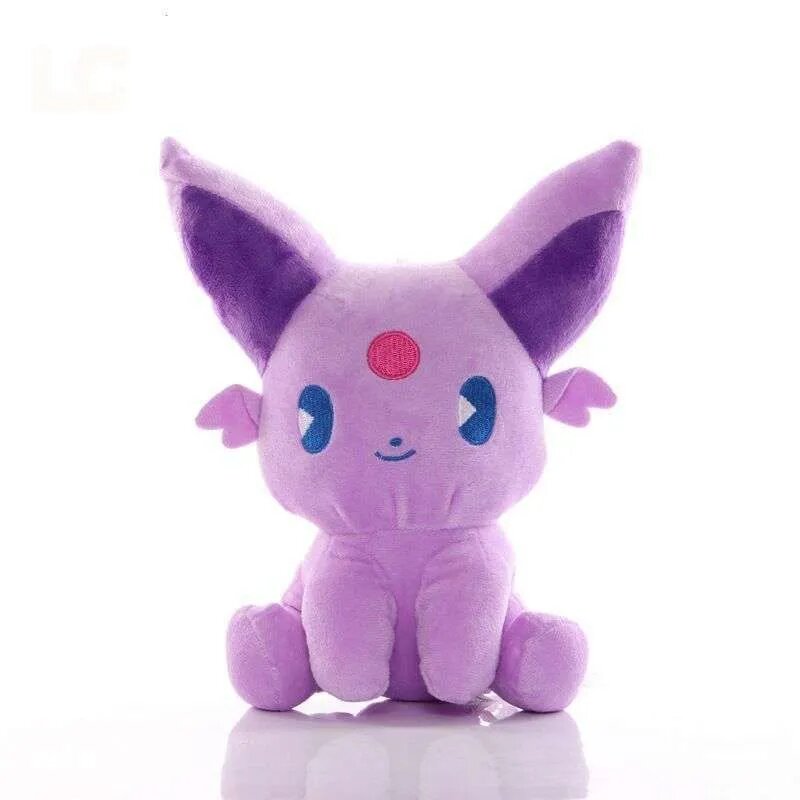 Мягкая игрушка Espeon 25см, искусственный велюр, фиолетовый, персонаж игры