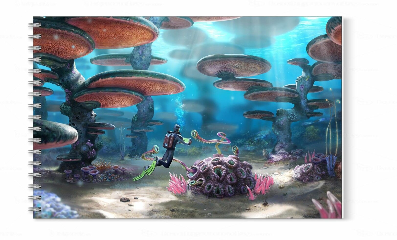 Альбом для рисования Mewni-Shop А4 Subnautica, Сабнатика - 0001