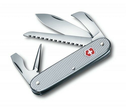 Нож VICTORINOX Pioneer многофункциональный, 7 функций, 93 мм, серебристый