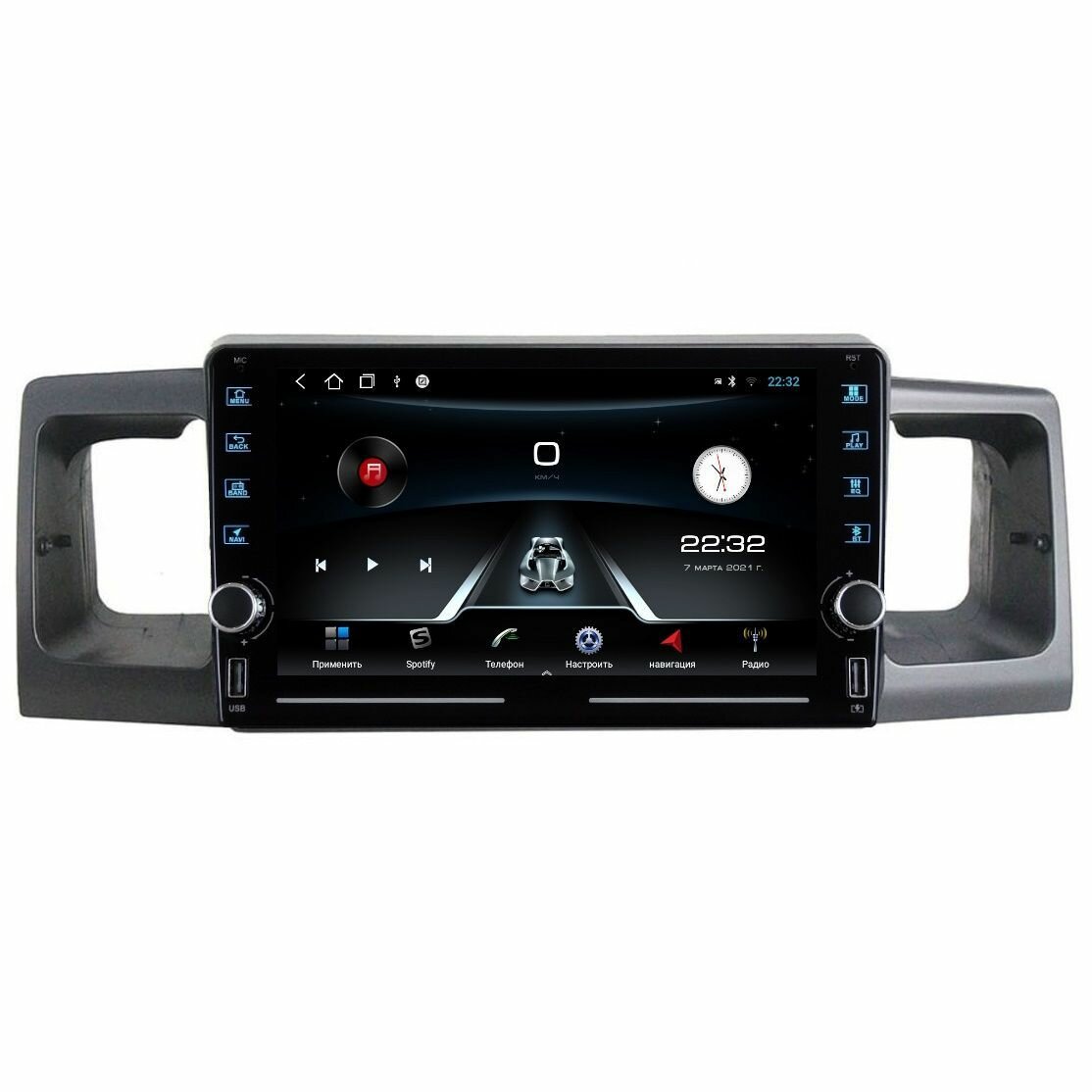 Магнитола R320 Тойота Королла E120 с правым рулем Toyota Corolla 2000-2007 - Android 13 - Память 2+32Gb - IPS экран