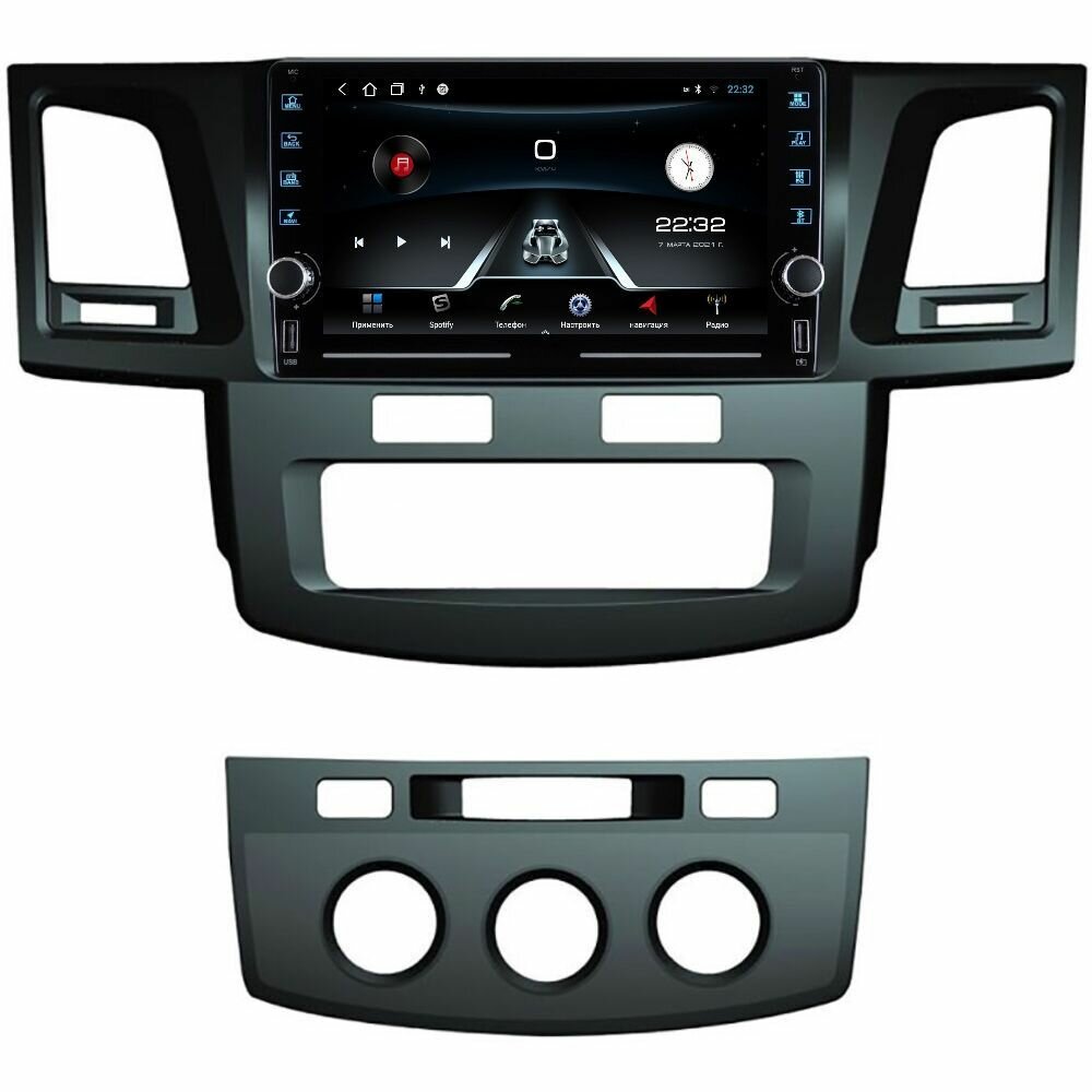 Магнитола R320 Toyota Hilux VII, Fortuner I 2005-2015 - Android 13 - Память 2+32Gb - IPS экран