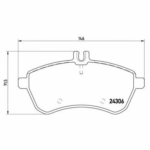 Комплект передних тормозных колодок Brembo p50067 для Mercedes C-CLASS C204, S204, W204, E-CLASS A207, C207, S212, W212, SL R172