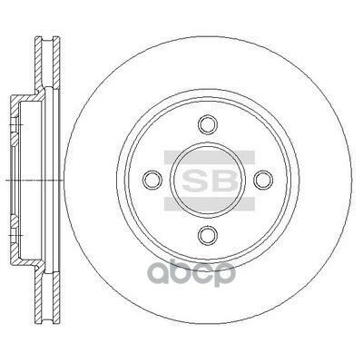 Тормозной диск Sangsin brake SD4253 для тормозной системы оригинальная посадка