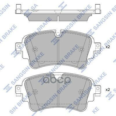 SP4112 колодки дисковые задние! Audi A4/A5/Q7 (4M) 15> Sangsin brake арт. SP4112