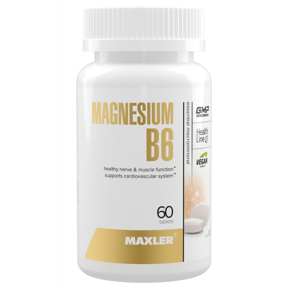 Maxler USA Magnesium B6, 60 таблеток