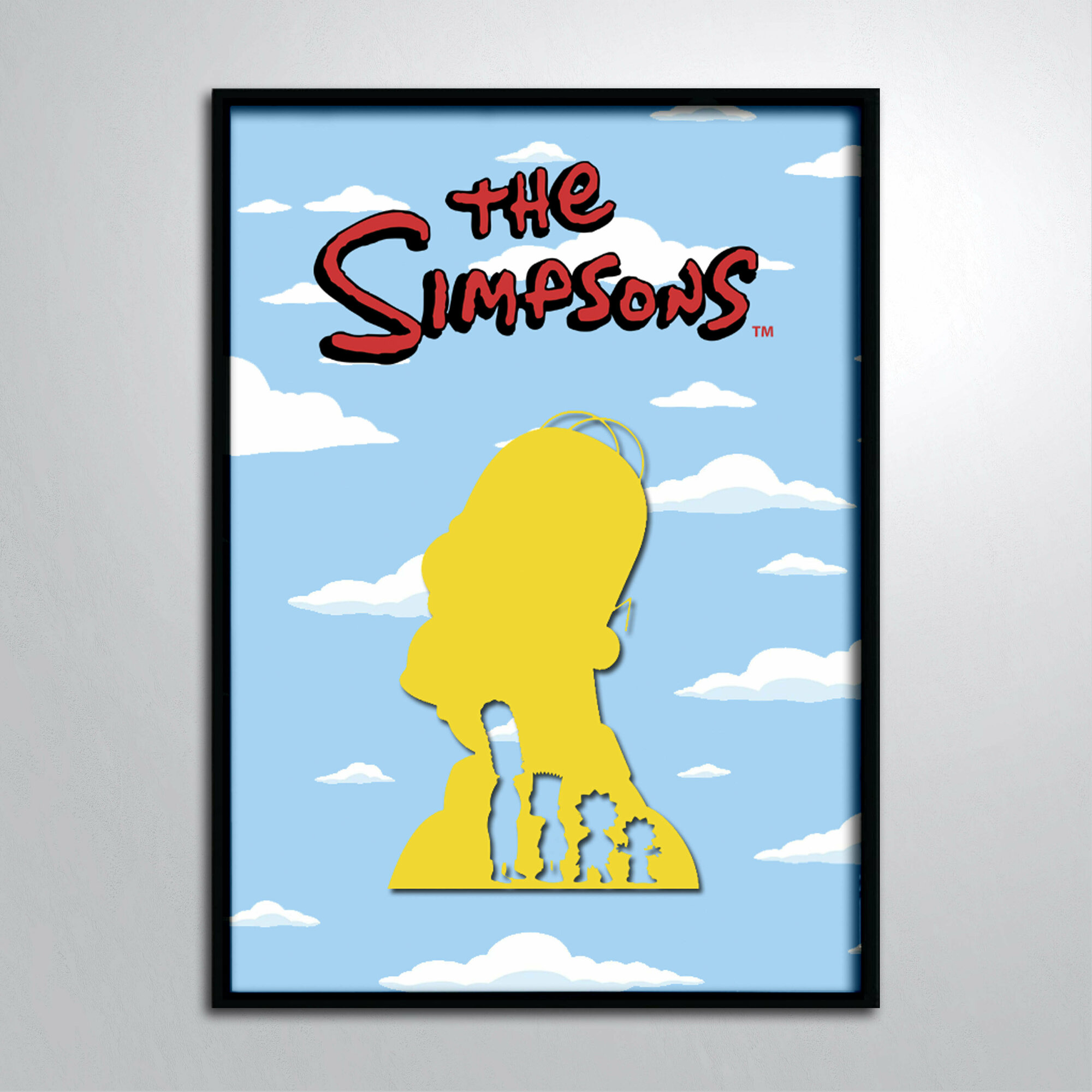 Постер без рамы/Симпсоны Семья The Simpsons