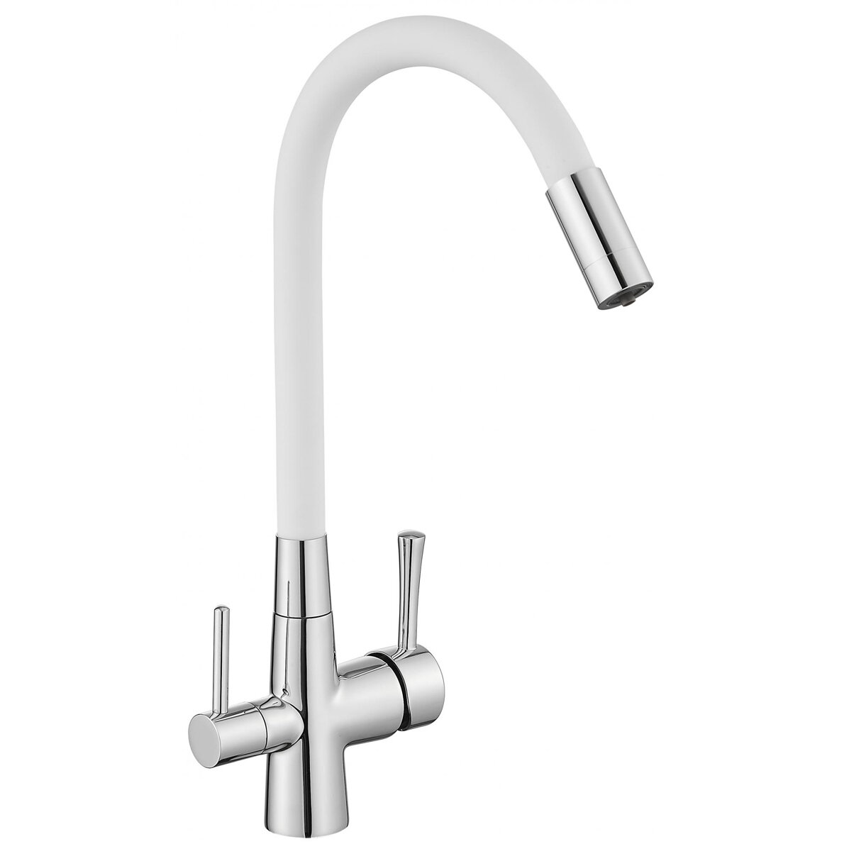 Смеситель для кухни Savol (Савол) под фильтр (S-L1806-02) хром, белый