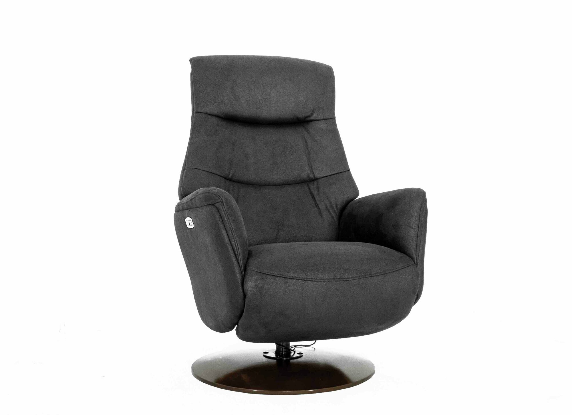 Кресло реклайнер электрическое «Relax Electro Zero» черное, ткань нубук