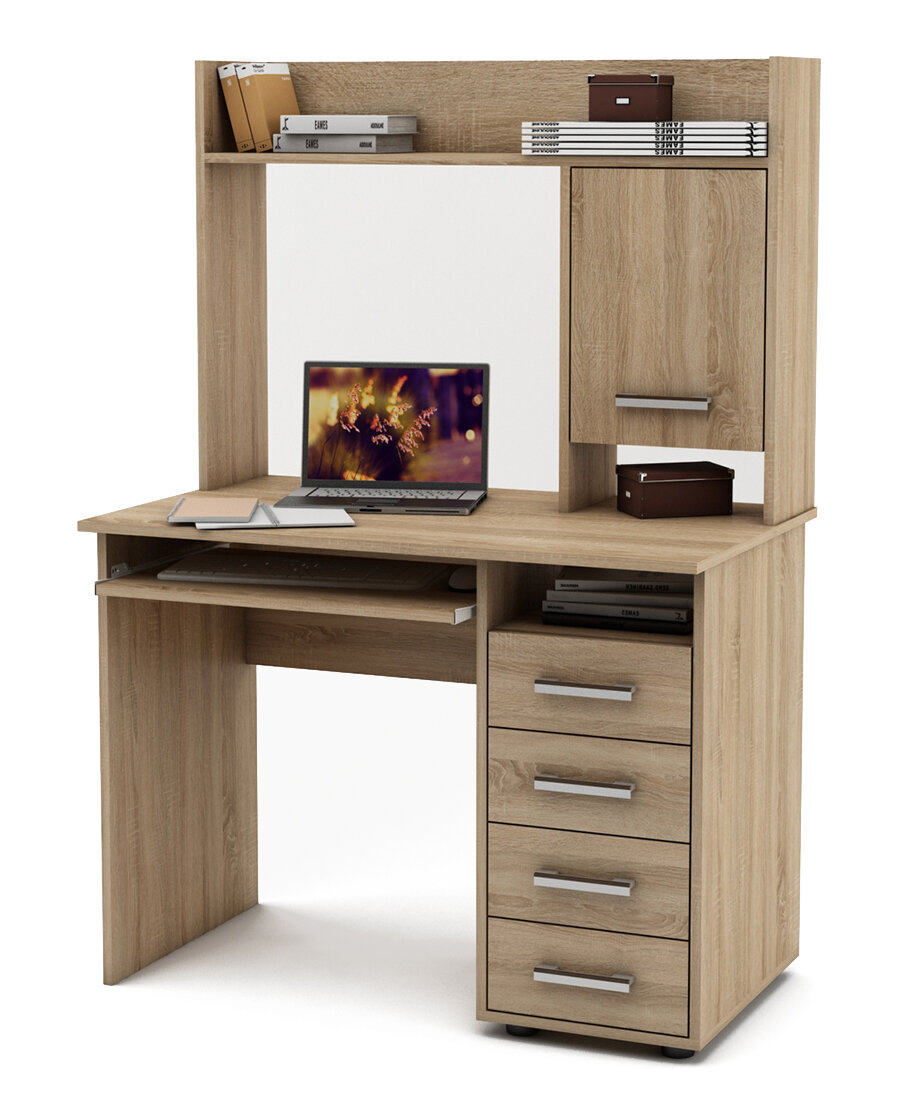Стол письменный, стол компьютерный Остин (Ливерпуль) 11К дуб сонома
