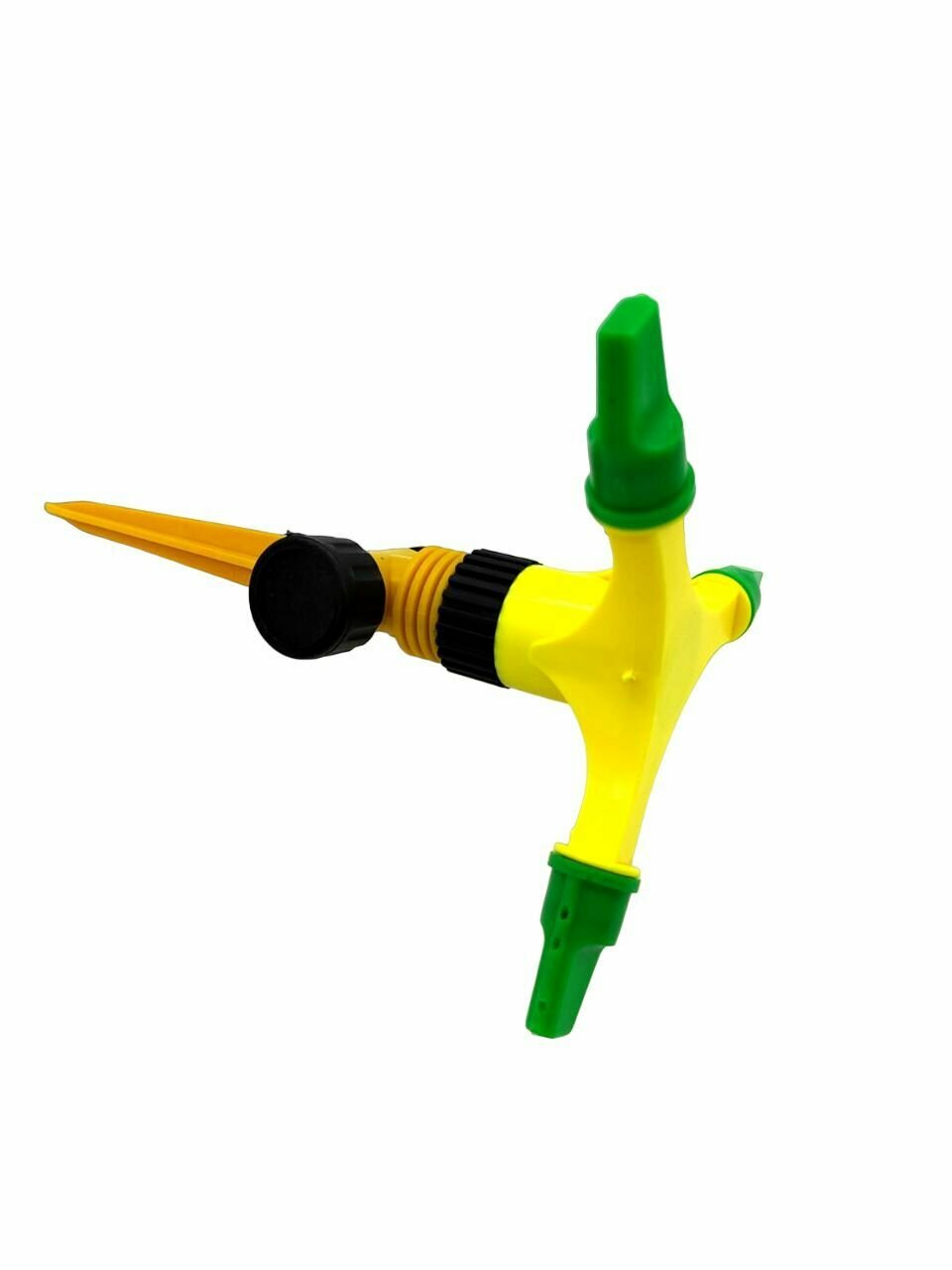 Вертушка садовая, разбрызгиватель воды 360 градусов, для полива, желтый