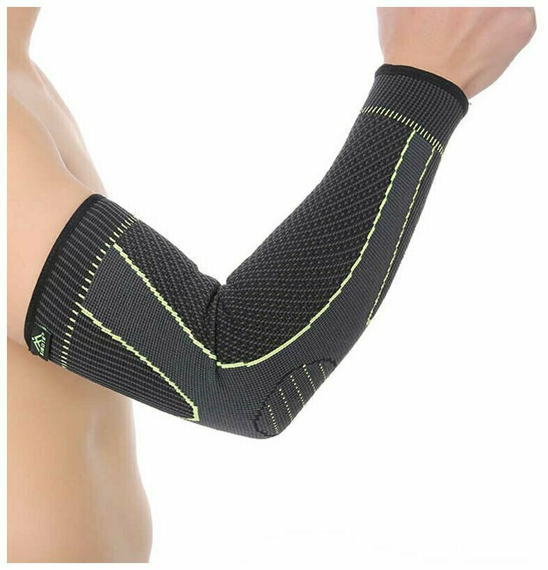 Бандаж на локтевой сустав / Суппорт локтя/ Легкая фиксация и компрессия локтевого сустава