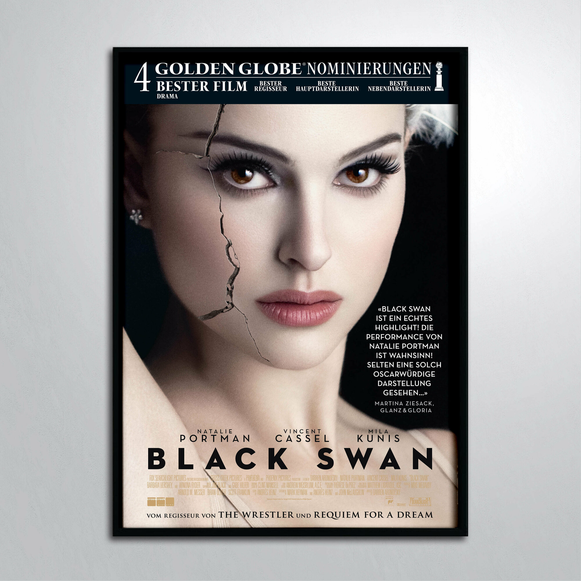 Постер без рамы/Даррен Аронофски Чёрный лебедь Натали Портман Оригинал Black Swan