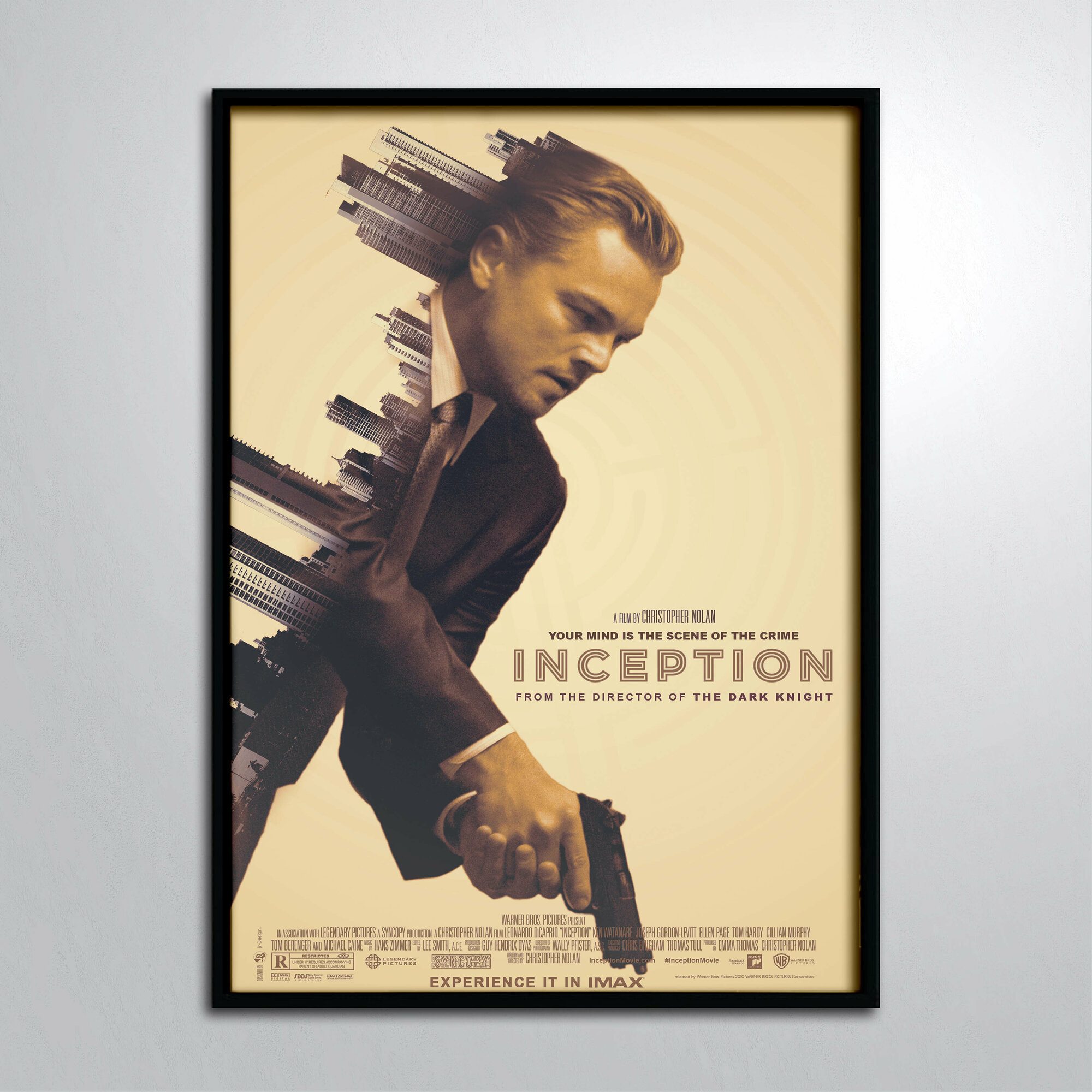 Постер без рамы/Кристофер Нолан Начало Леонардо ДиКаприо Inception (А2/420х594)