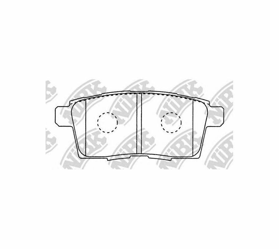 Колодки тормозные NiBK PN5814