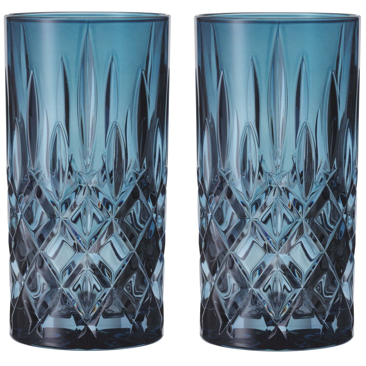 2 стакана для коктейлей Nachtmann Noblesse Longdrink Vintage Blue Set 105441