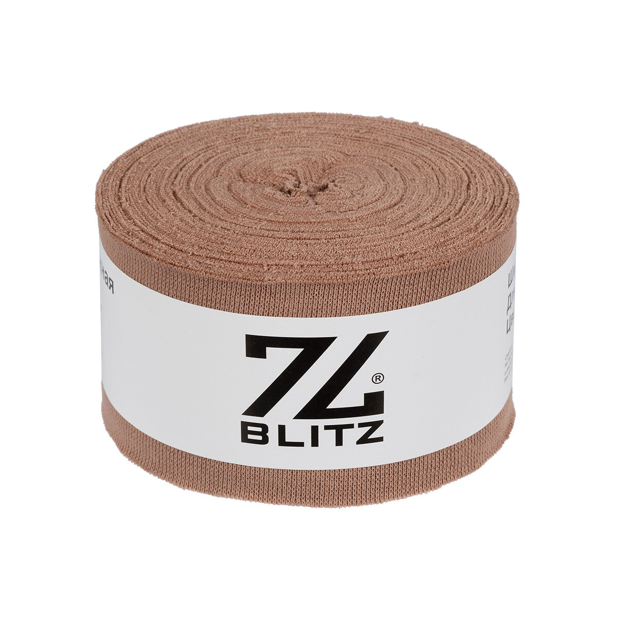 BLITZ окантовочная лента 60 мм трикотажная рибана 95% хлопок 5% эластан 10 м №011 кофейный