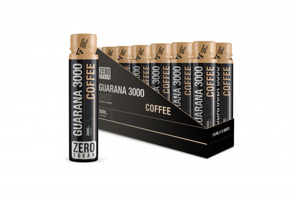 Энергетический напиток Fitness Food Factory Guarana 3000 (кофе) (12*110 мл)