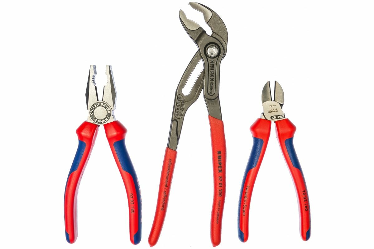 Knipex Bestseller набор ШГИ в ложементе, 3 пр, KN-0302180/7002160/8701250 KN-002009V01