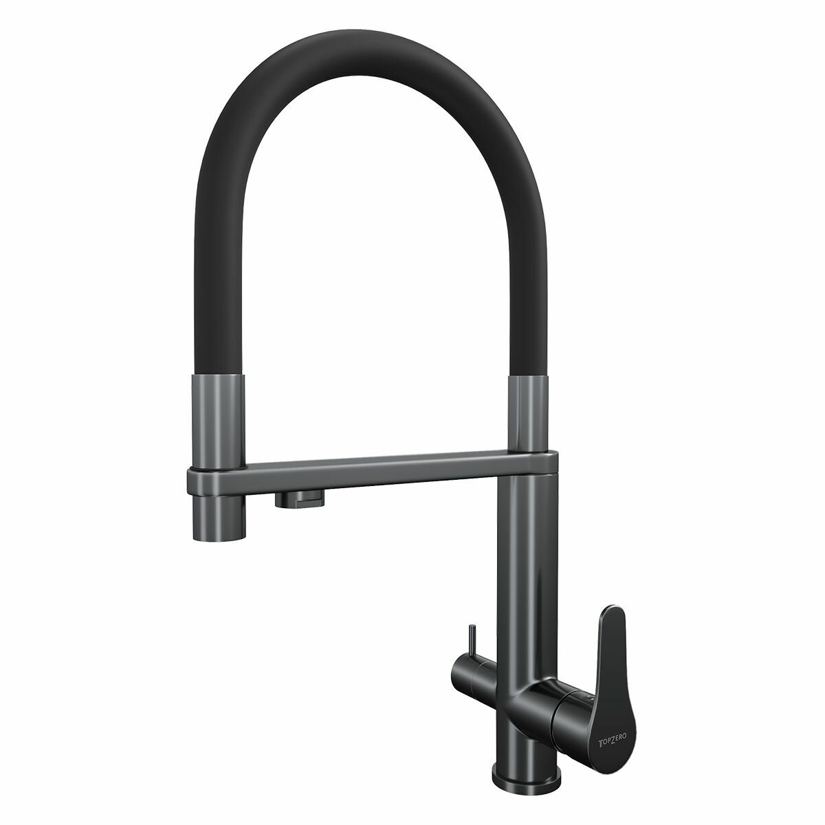 Смеситель для кухни под фильтр TopZero TPZ 305 TITANIUM, титан