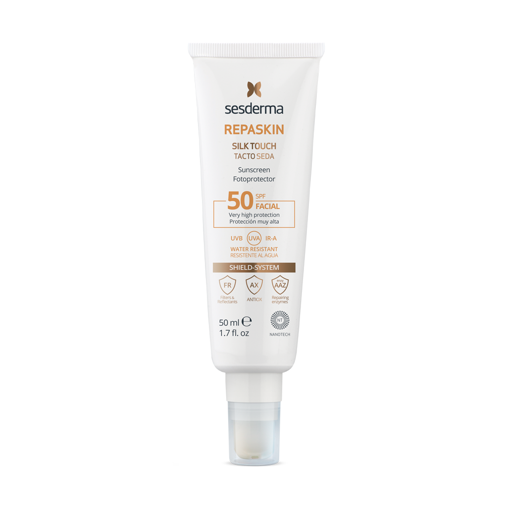 Sesderma REPASKIN Silk touch facial sunscreen SPF 50 – Средство солнцезащитное с нежностью шелка SPF 50, 50 мл