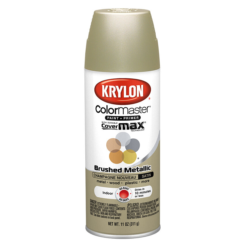 Универсальная эмаль KRYLON Color Master Brushed Metallic, Shampagne Nouveau, 311 гр.
