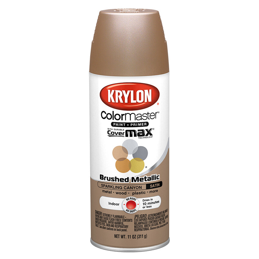 Универсальная эмаль KRYLON Color Master Brushed Metallic, Sparkling Canyon, 311 гр.