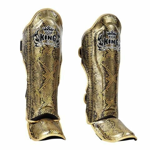 Защита голени Top King Shinguards "Super Snake" TKSGSS02 Black (Gold) - XL