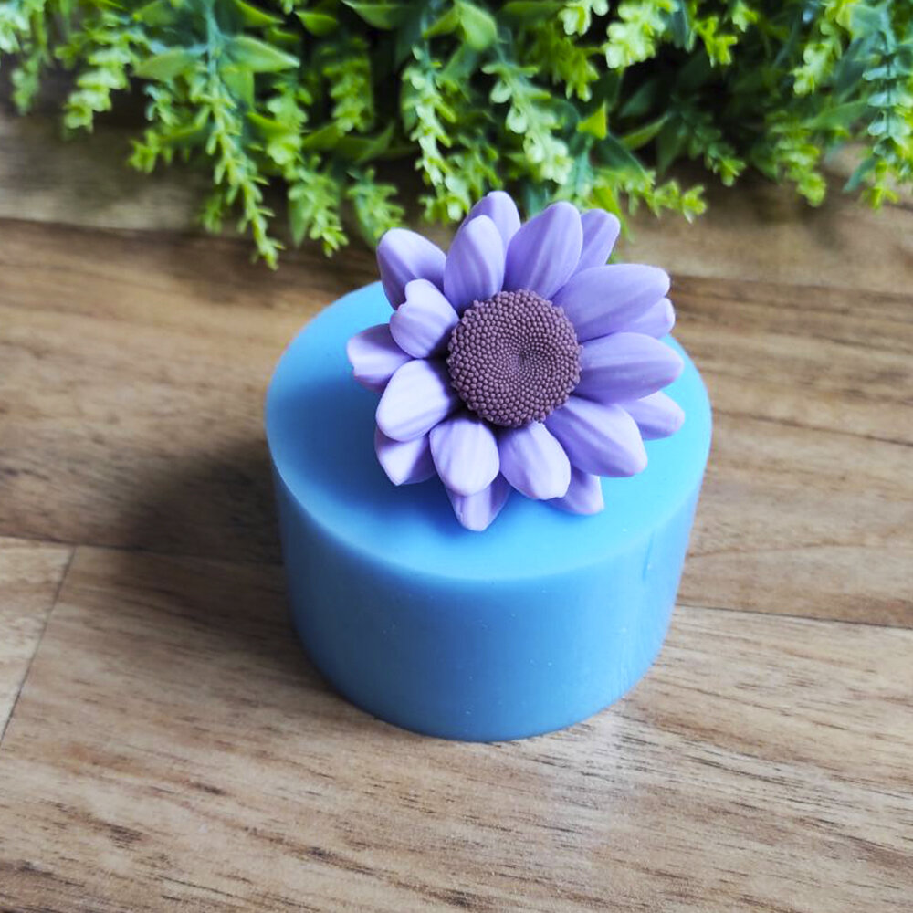 Силиконовая форма для мыла VJ Molds цветок Эхинацея №1. Молд для творчества, рукоделия, мыловарения. Фигурка 3Д.