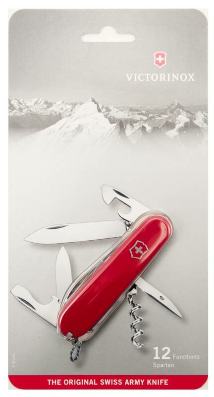 Нож перочинный Victorinox Spartan (1.3603. B1) 91 мм, 12 функций, красный
