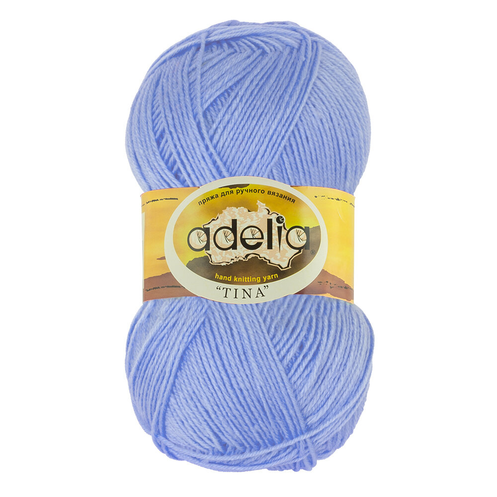 Пряжа ADELIA "TINA" 100% акрил 100 г 308 м №035 бл. сиреневый