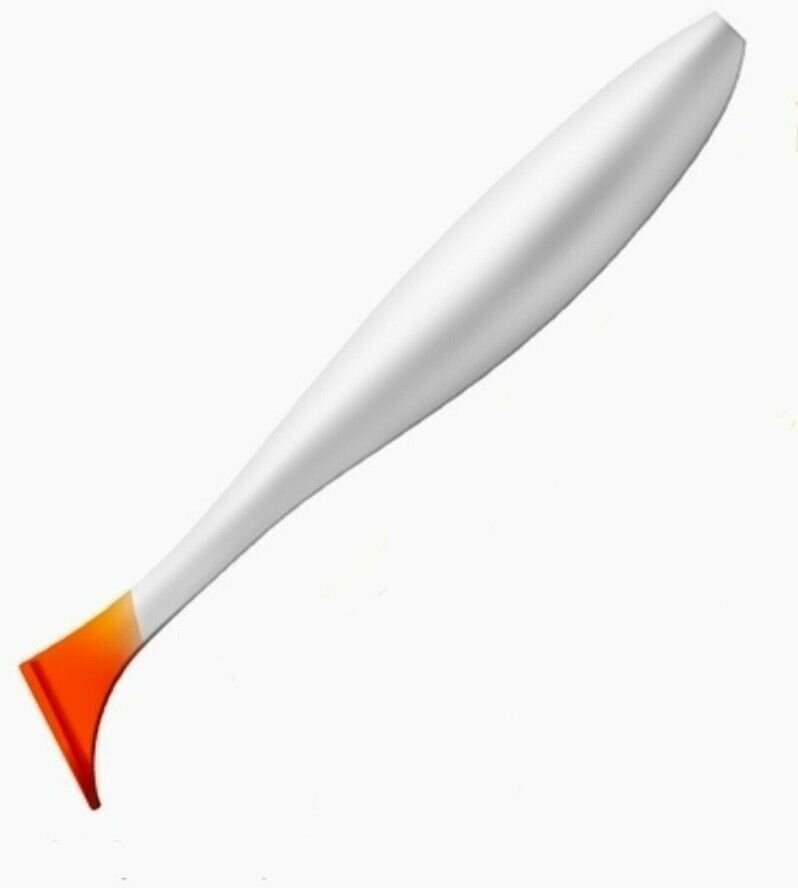 Силиконовые приманки для рыбалки ZUB-IZI 99мм (цвет 010) бело-красный