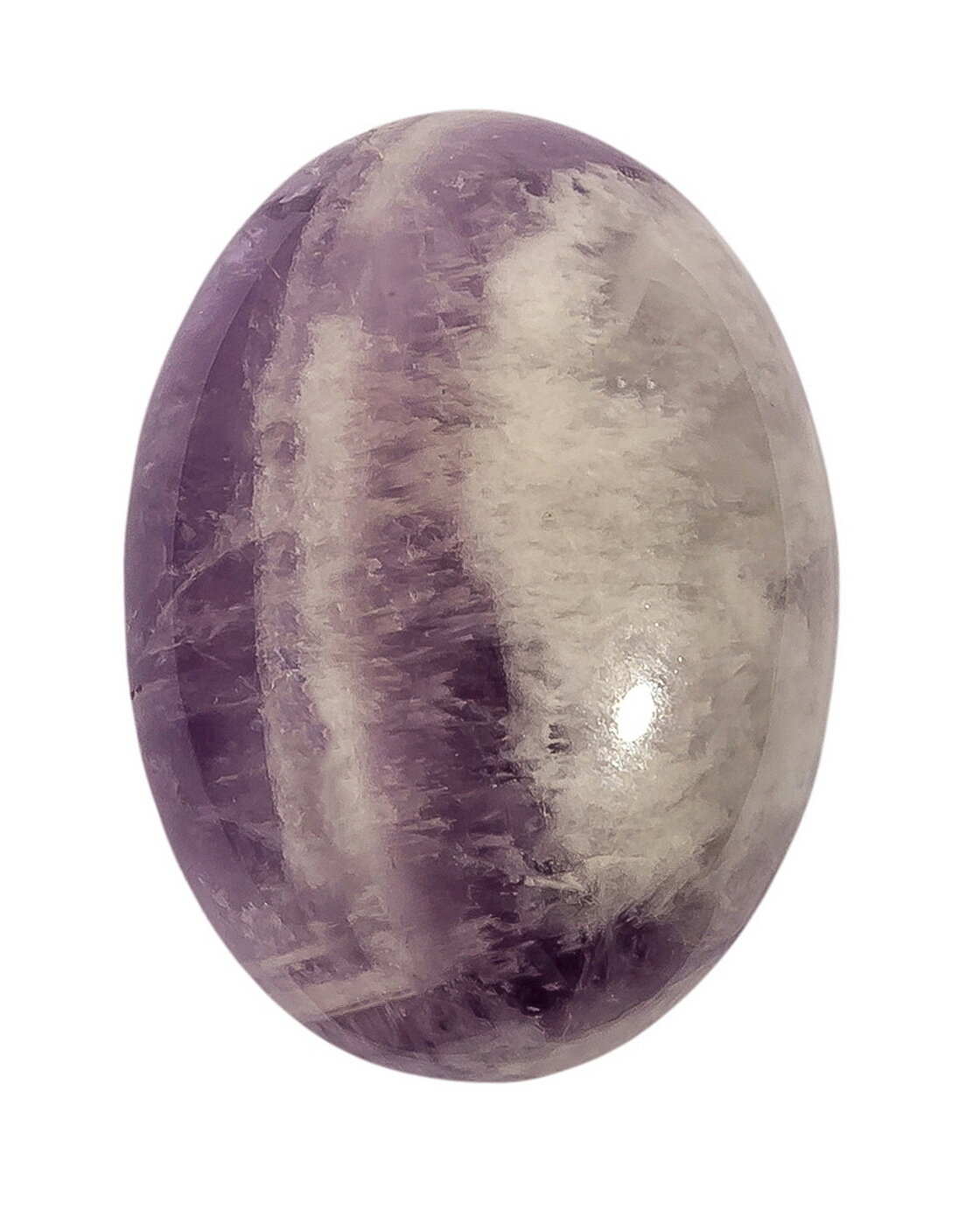 Кабошон из светлого Аметиста, овальный, размер 30х22 мм, вес 8 грамм