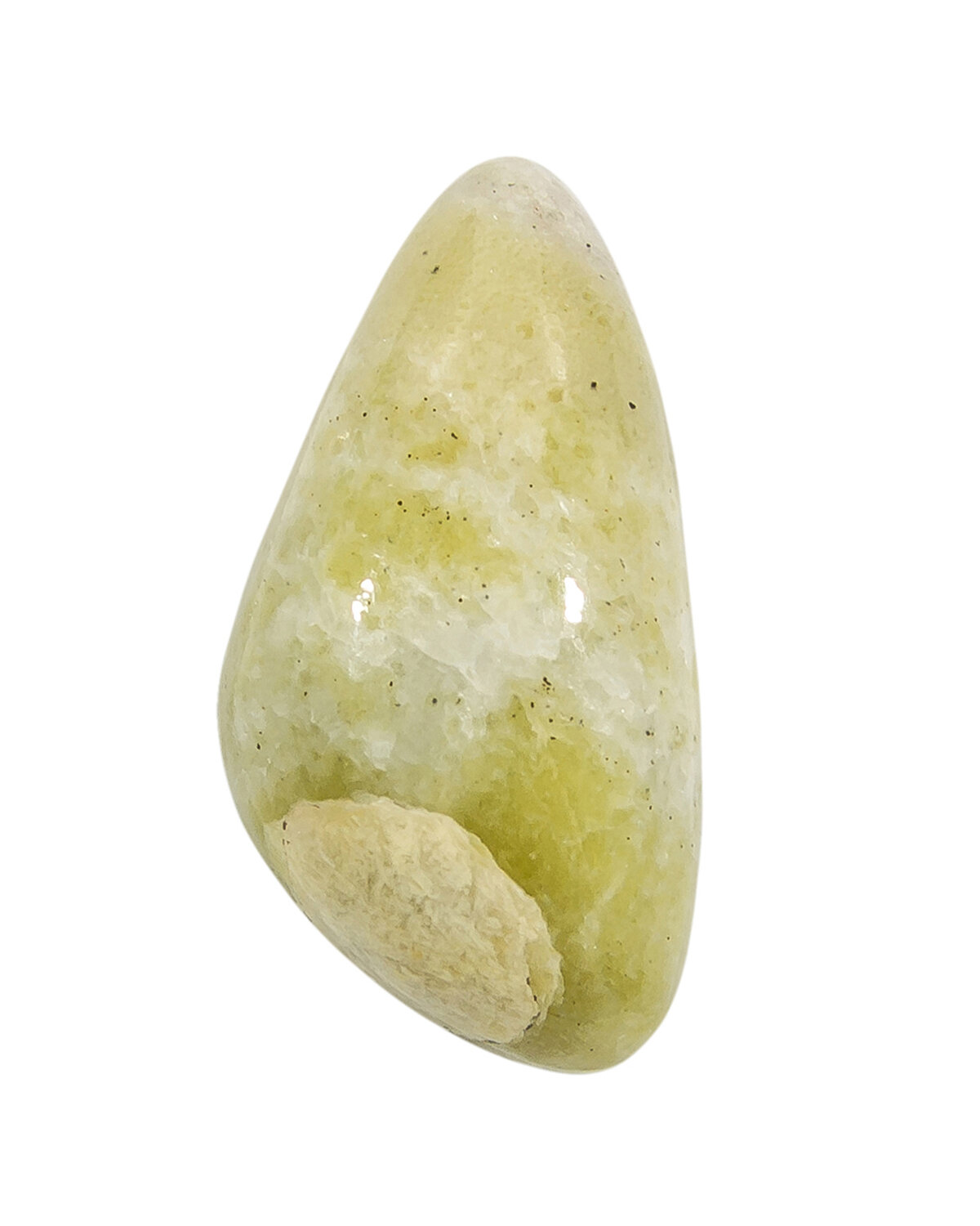 Кабошон из виолана, размер 21х11х6 мм, вес 4 грамм, месторождение: Хакасия