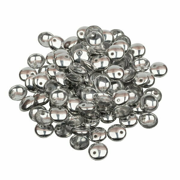 Стеклянные чешские бусины, Lentils, 6 мм, цвет Crystal Labrador, 100 шт.