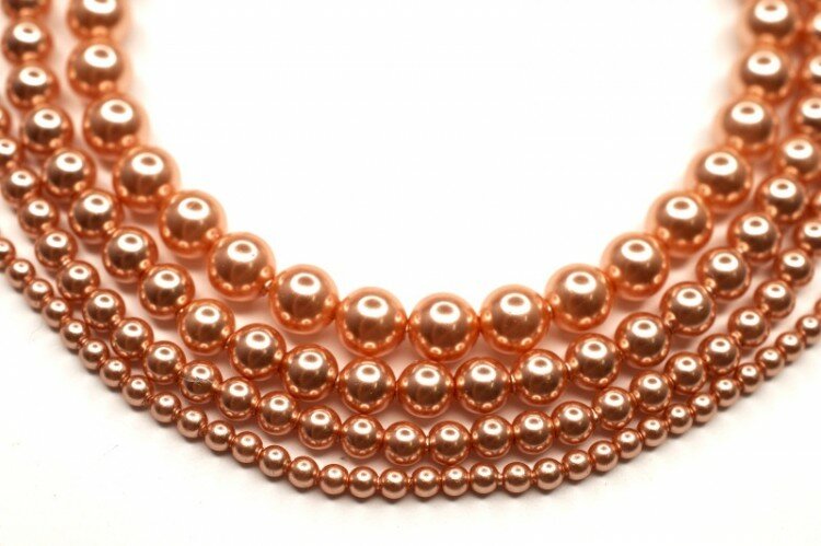 Жемчуг Swarovski 5810 #674 3мм Crystal Rose Peach Pearl, 5810-3-674, 10шт