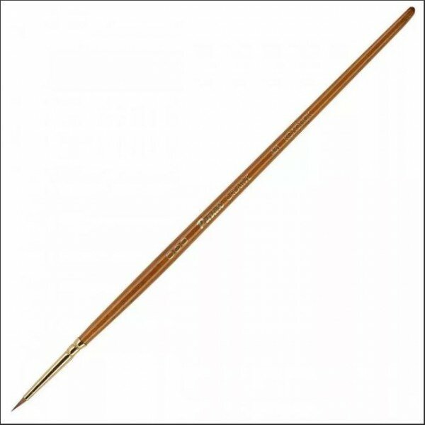 Кисть колонок №000 круглая Pinax Creative 431 короткая ручка